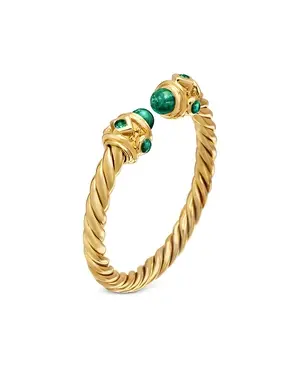 David Yurman Renaissance Emerald Ring - Green/gold