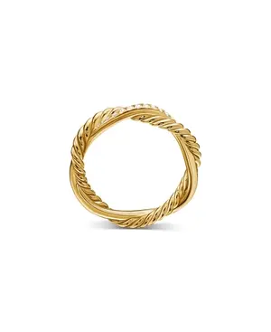 David Yurman 18k Yellow Petite Infinity Ring - Gold