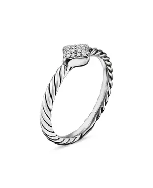 David Yurman Quatrefoil Ring With Diamonds