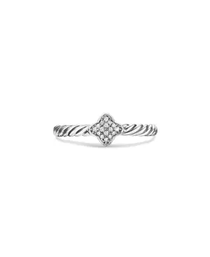 David Yurman Quatrefoil Ring With Diamonds