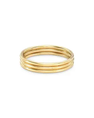 ZOE LEV 14k Yellow Three-row Band - Gold
