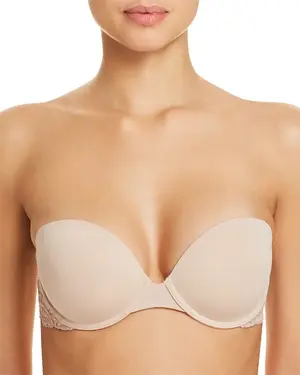 SKARLETT BLUE Goddess Plunge Strapless Bra - Cashmere