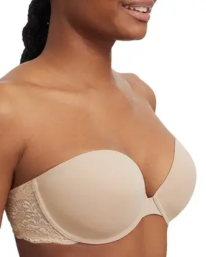 SKARLETT BLUE Goddess Plunge Strapless Bra - Cashmere