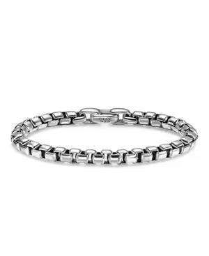 David Yurman Box Chain Bracelet - Silver
