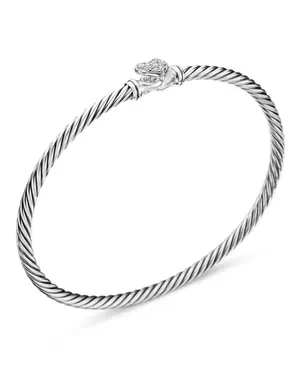 David Yurman Cable Collectibles Heart Bracelet - Silver/yellow Gold