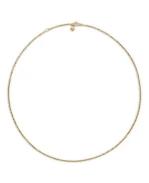 David Yurman 18k Yellow Box Chain Necklace - Gold