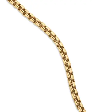 David Yurman 18k Yellow Box Chain Necklace - Gold