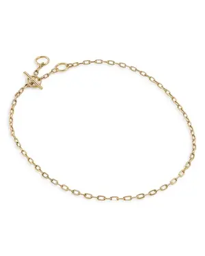 David Yurman 18k Yellow Dy Madison Three Ring Chain Necklace - Gold