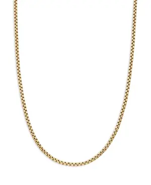 David Yurman 18k Yellow Box Chain Necklace - Gold