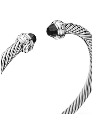David Yurman Cable Classics Bracelet With Diamonds - Black Onyx