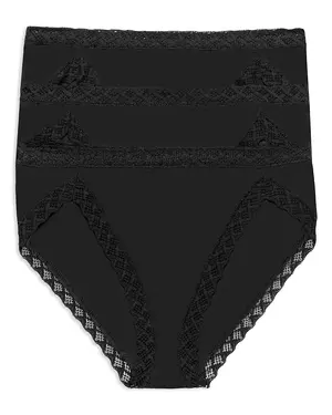 Natori Bliss French Cut Bikinis, Set Of 3 - Black