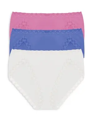 Natori Bliss French Cut Bikinis, Set Of 3 Ivory Pack