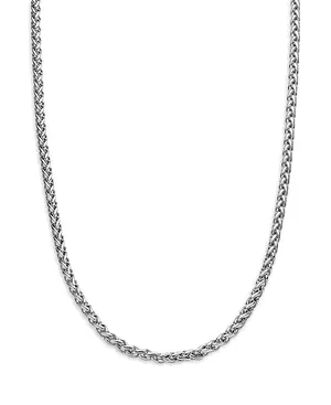 David Yurman Sterling Wheat Chain Necklace - Silver