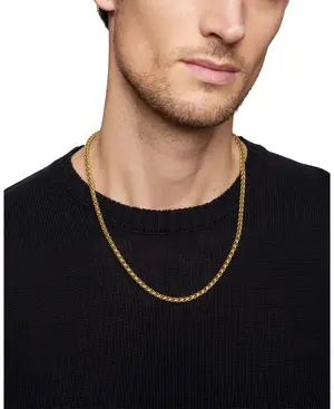 David Yurman Sterling Wheat Chain Necklace