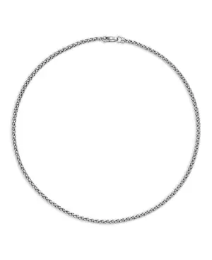 David Yurman Sterling Wheat Chain Necklace