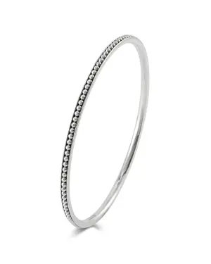 Lagos Sterling Caviar Bangle Bracelet