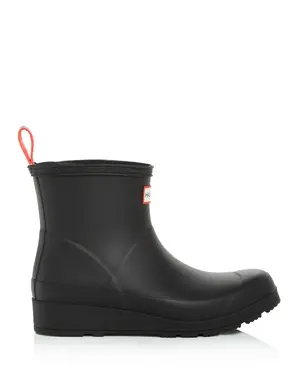 Hunter Original Short Play Wedge Rain Boots - Black Matte