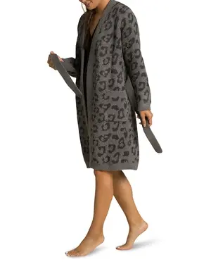 Barefoot Dreams Cozychic Barefoot In The Wild Robe - Graphite/carbon