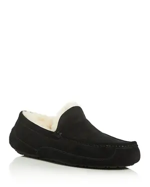 UGG Ascot Suede Slippers - Black