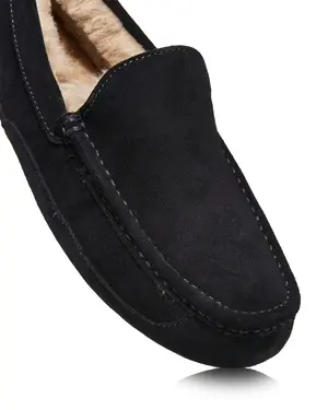 UGG Ascot Suede Slippers - Black