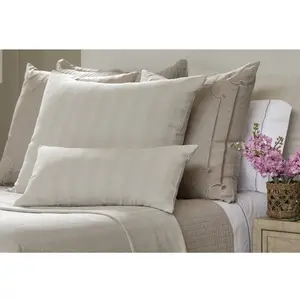 LILI ALESSANDRA Chevron Large Rectangle Pillow - Raffia/white