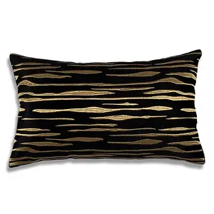 LILI ALESSANDRA Zara Large Rectangle Pillow - Black/gold