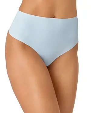 Wacoal B. Tempt'd By Wacoal B. Bare Hi Waist Thong Saltwater Slide