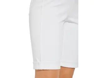 Lyssé Cuffed Denim Shorts - White