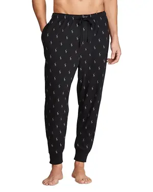 Polo Ralph Lauren Pony Print Pajama Pants - Black/gray