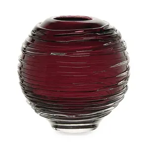 WILLIAM YEOWARD CRYSTAL Miranda Globe Vase 6 - Heliotrope