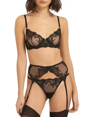 Bluebella Marseille Garter Belt - Black