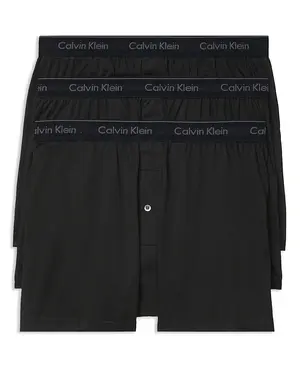 Calvin Klein Traditional Boxers, Pack Of 3 Black
