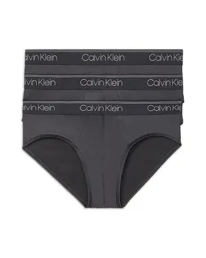 Calvin Klein Micro Stretch Wicking Briefs, Pack Of 3 - Black