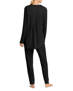 Hanro Pure Essence Pajama Set - Black