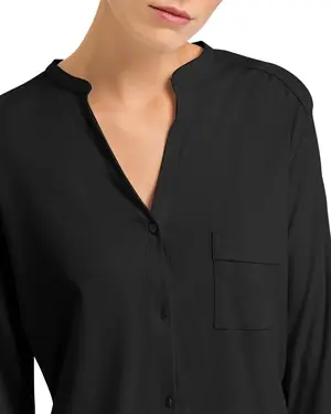 Hanro Pure Essence Pajama Set - Black