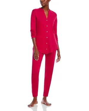 Hanro Pure Essence Pajama Set Fuchsia