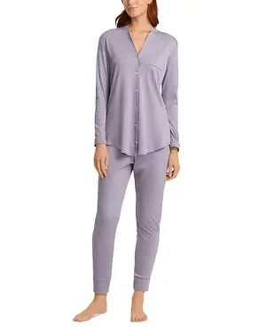 Hanro Pure Essence Pajama Set Lavender