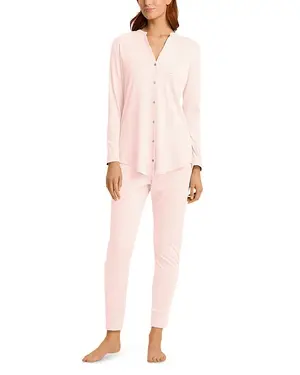 Hanro Pure Essence Pajama Set Rosewater