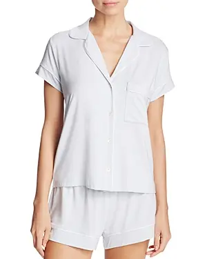Eberjey Gisele Shortie Short Set Water Blue