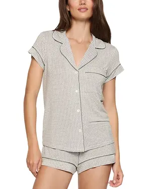Eberjey Gisele Shortie Short Set - Geo Mod De