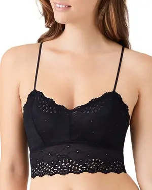 Wacoal B. Tempt'd By Wacoal Inspired Eyelet Longline Bralette Night
