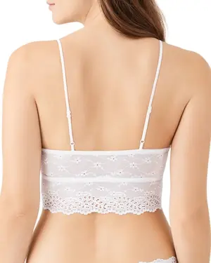 Wacoal B. Tempt'd Inspired Eyelet Longline Bralette - White
