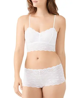 Wacoal B. Tempt'd Inspired Eyelet Longline Bralette - White