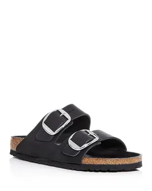 Birkenstock Arizona Black Leather Sandals For Men