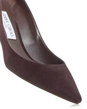 JIMMY CHOO Romy 60 Pointed-toe Pumps - Coffee