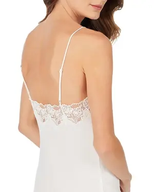 Eileen West Sleeveless Satin Nightgown - Winter White