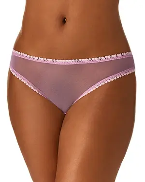 ON GOSSAMER Mesh Hip Bikini Chinese Violet