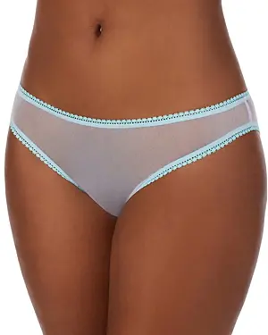 ON GOSSAMER Mesh Hip Bikini Orchid Bloom