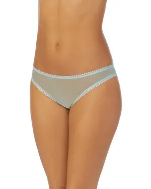 ON GOSSAMER Mesh Hip Bikini Pastel Turquoise
