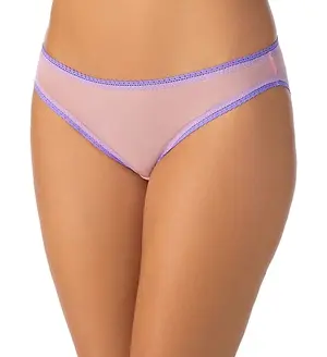 ON GOSSAMER Mesh Hip Bikini Seapink